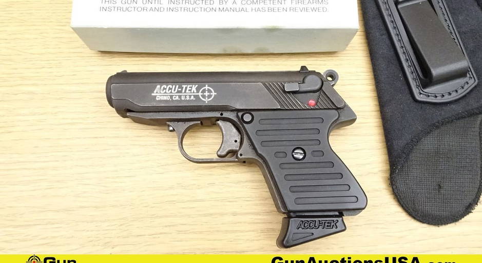 Accu Tek At 380 .380 Auto Semi Auto Pistol. Very Good. 2.75" Barrel ...