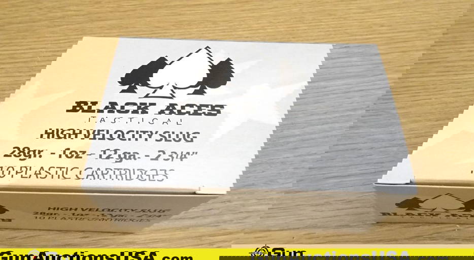 Black Aces 12 Ga. High Velocity Slug Ammo. 100 Rds. 1 Oz. 28 Gr, 2 3/4 ...