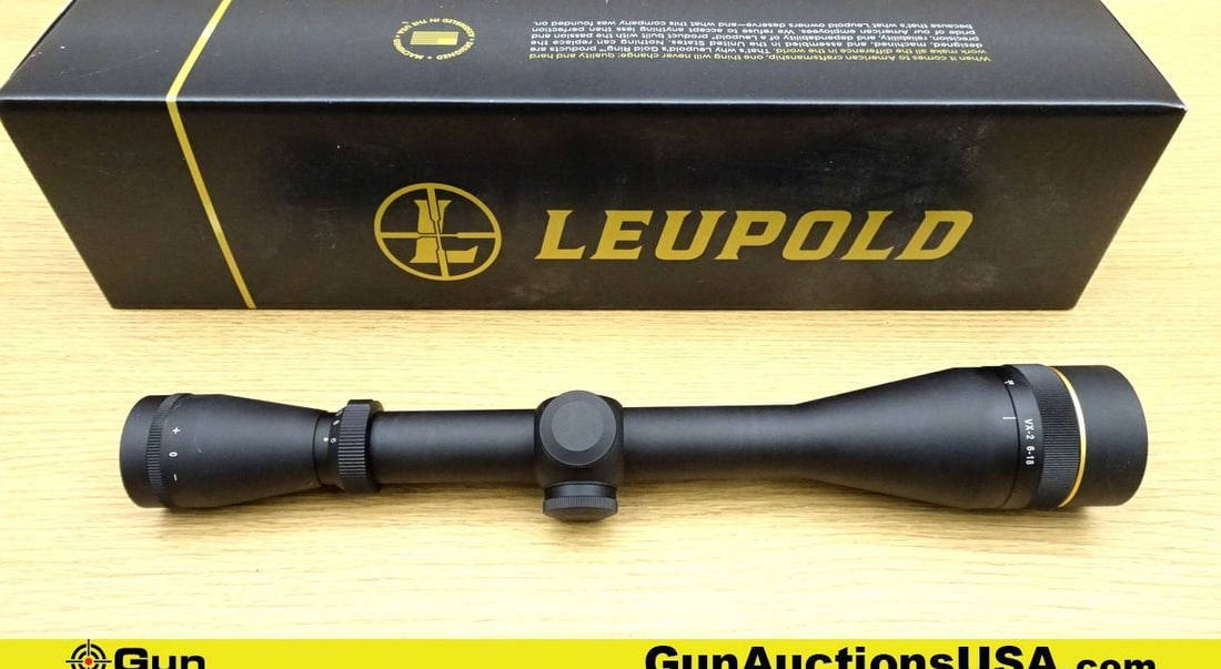 Leupold Vx-2 Scope. Very Good. Matte Black, 6-18x40 Scope, With A Fine ...