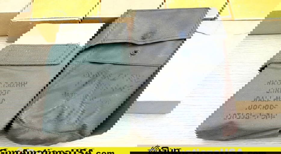 Us Military Surplus 7.62x51 Nato Link Pouches & Boxes. Lot Of 17; 2 Us ...