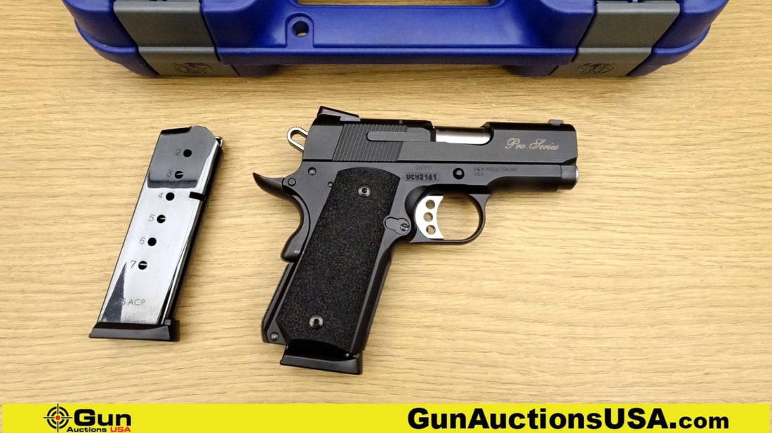 S&w 1911 45 Acp Pistol. Excellent. 3" Barrel. Shiny Bore, Tight Action ...