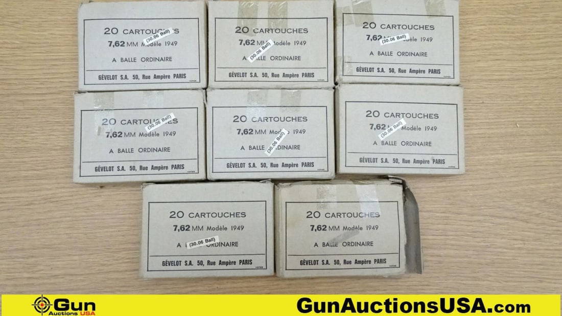 Military Surplus 30-06 Spring Ammo. 148 Total Rds 30-06 M2 Ball.. 1949 ...