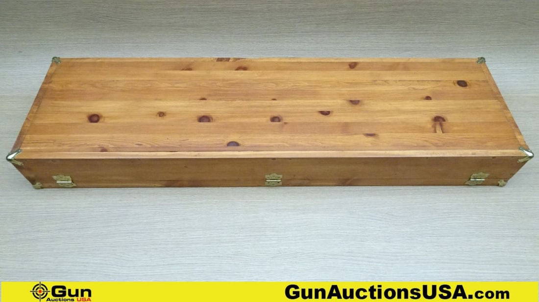 Gun Case. Excellent. Solid Wood Gun Case With Brass Furniture. External ...