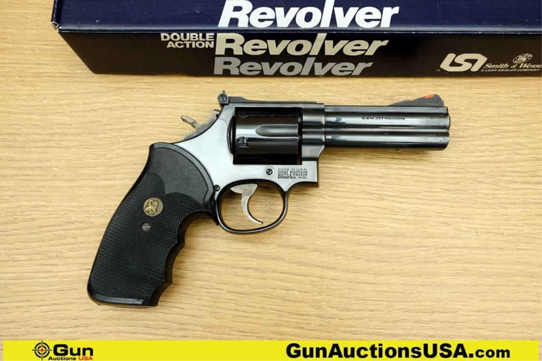 Smith & Wesson M586-1 357 Magnum Revolver. Very Good. 4" Barrel. Shiny ...