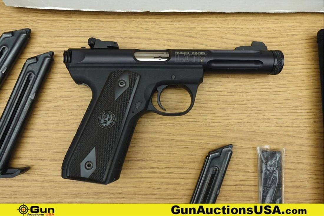 Ruger B .22 Lr Threaded Barrel 22/45 Lite. Excellent. 4.5" Barrel ...