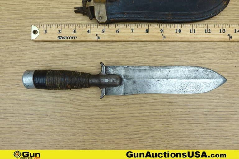 Springfield 1880 Hunting Knife. Good Condition. Features A 7" Blade, 14 ...
