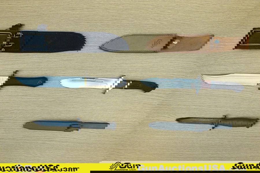 Colt, Gerber, Glock Fixed Blade Knives. Very Good. Three Fixed Blade ...