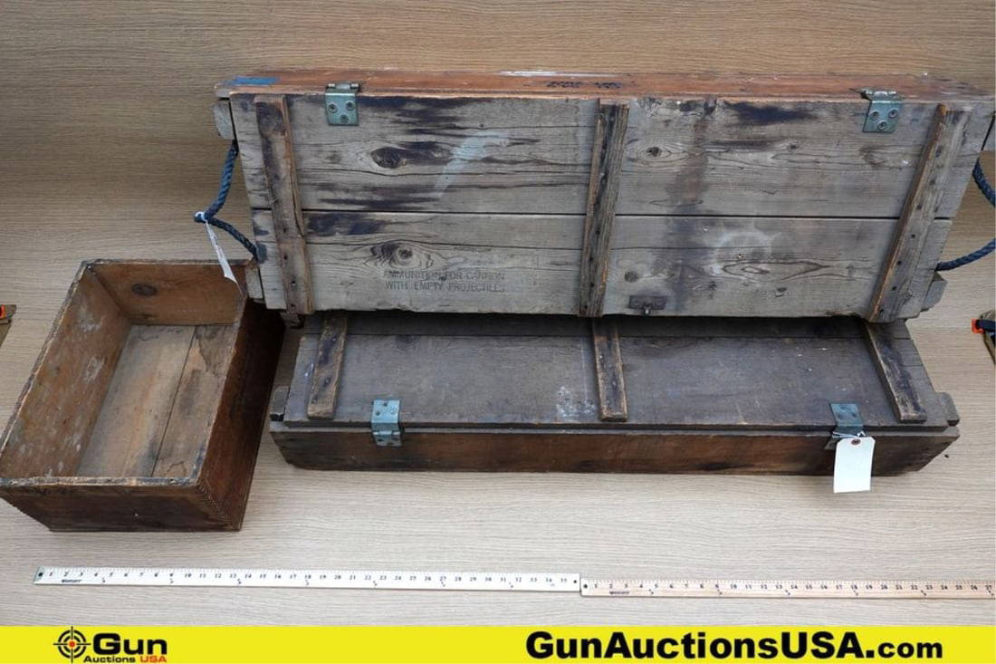 Local Pick Up Only. Military Surplus, Etc. Collector's Wooden Trunks ...