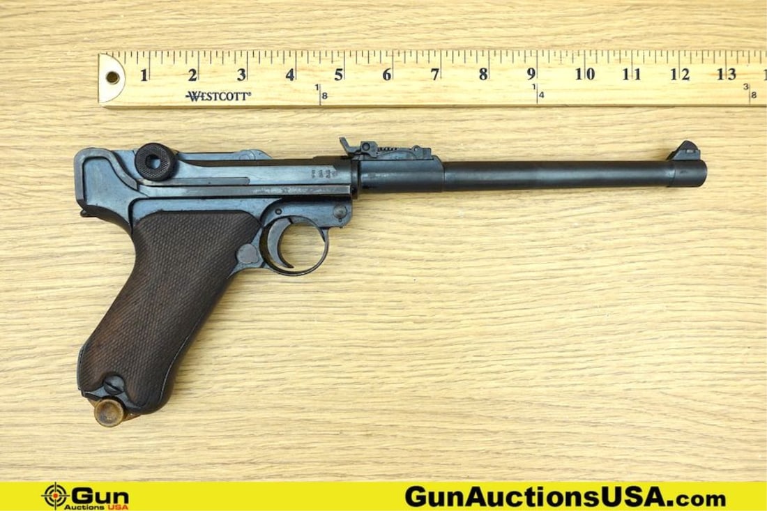 Luger 9mm All Matching Numbers Pistol. Very Good. 7.75" Barrel. Shiny ...