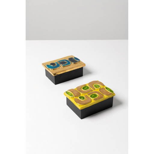 Mithé Espelt (1923 2020) Set Of Two 'totem' And 'double Totem' Boxes