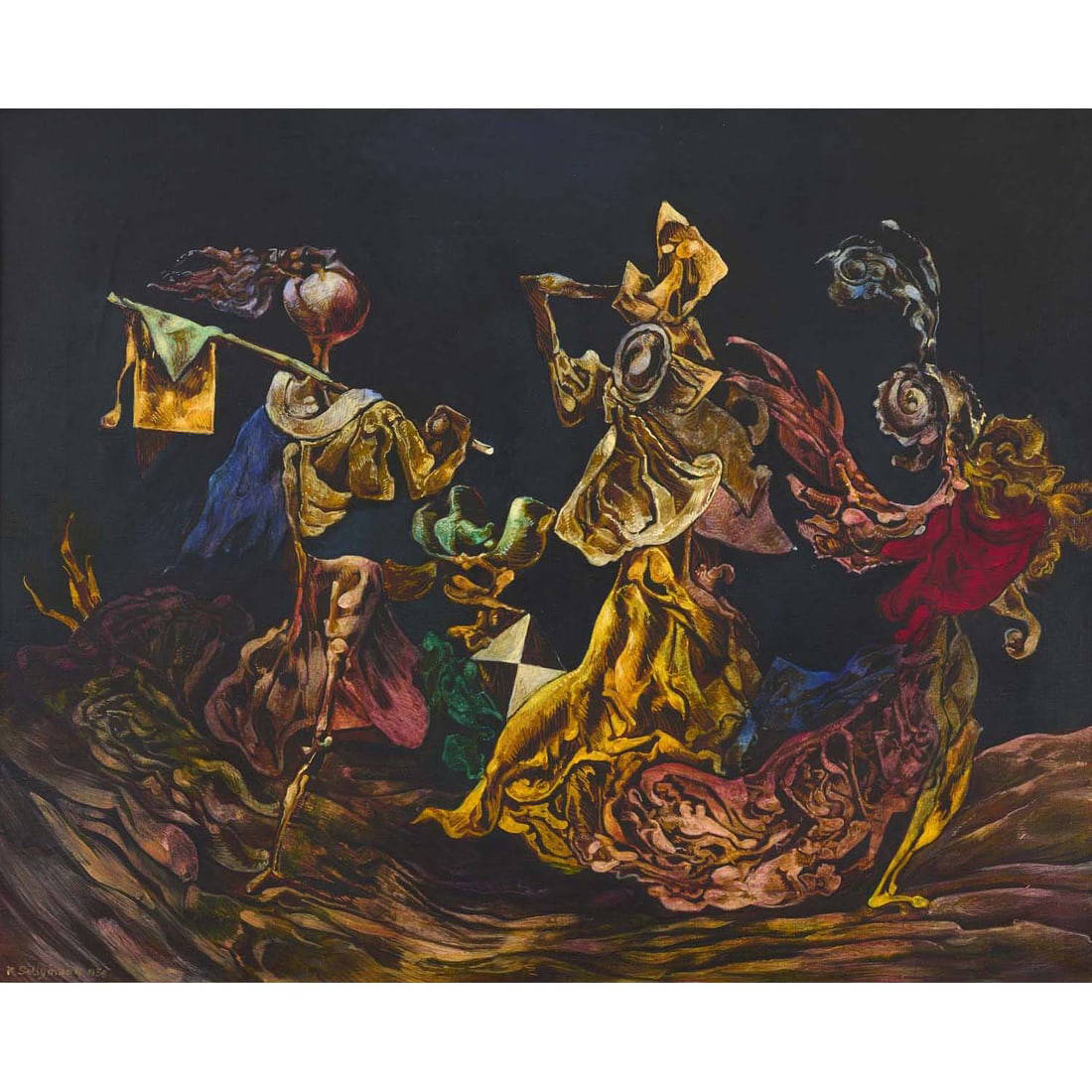 Kurt Seligmann (bâle, 1900 - Sugar Loaf, Ny, 1962) Nocturne, 1956 Auction