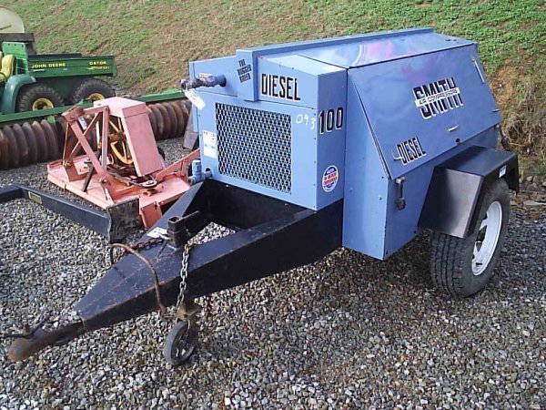Smith 100 Air Compressor W/kubota Diesel