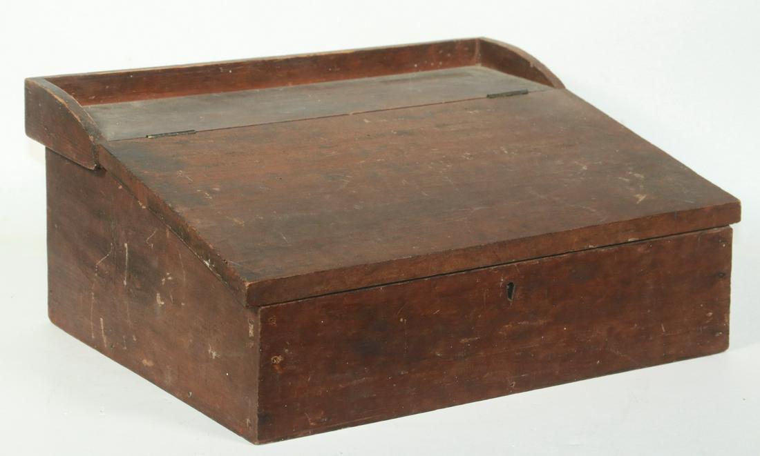 POPLAR SLANT TOP BOX - May 21, 2020 | Vintage Accents Auctions in ME