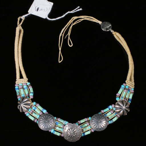 Native American Choker Necklace By Doug & Mary Hancock,