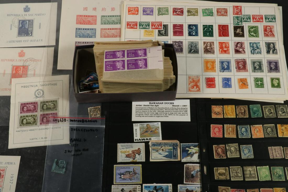 COLLECTION OF STAMP DISPLAY PAGES & LOOSE STAMP STOCK - Sep 23, 2020 ...