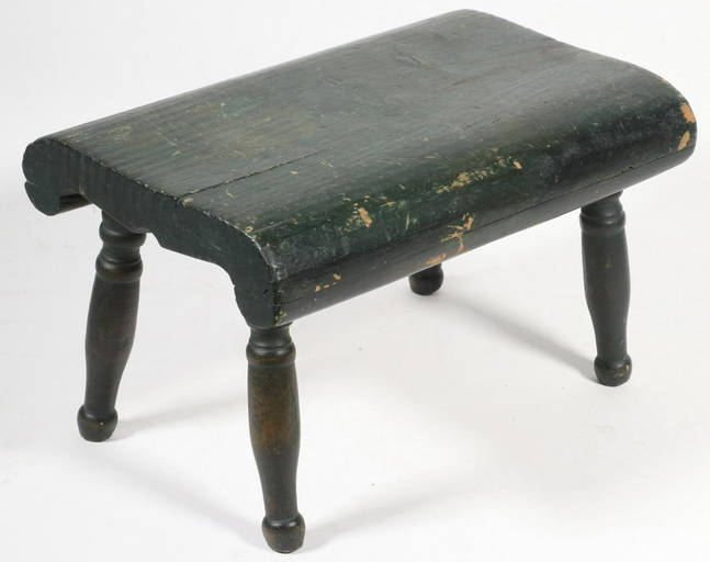 Painted Pine Footstool