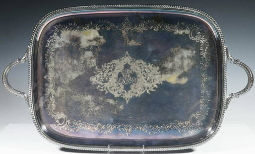 E. G. Webster & Son Dutch Style Silver On Copper Seven Piece Desk Set