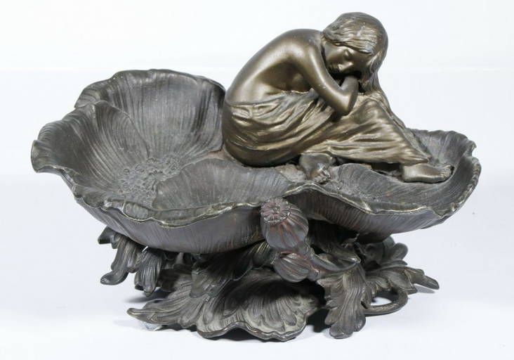 Art Noveau Nymph Sculpture