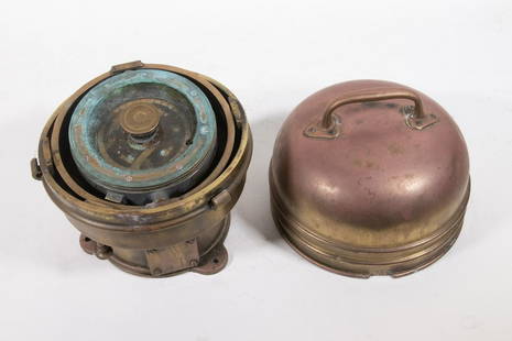 Small Binnacle Top With Compass, No Base