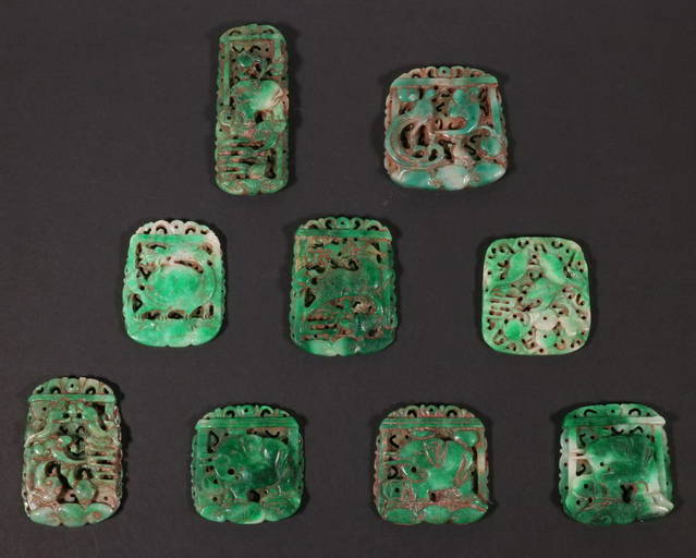 (9) CHINESE CARVED JADE PANELS - Feb 09, 2022 | Vintage Accents ...