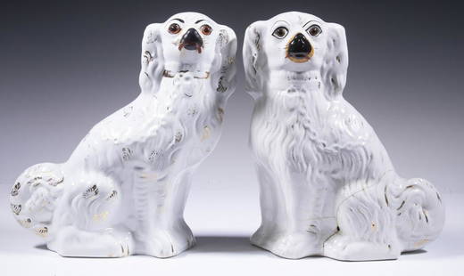 Ceramic Dog Figures (4)