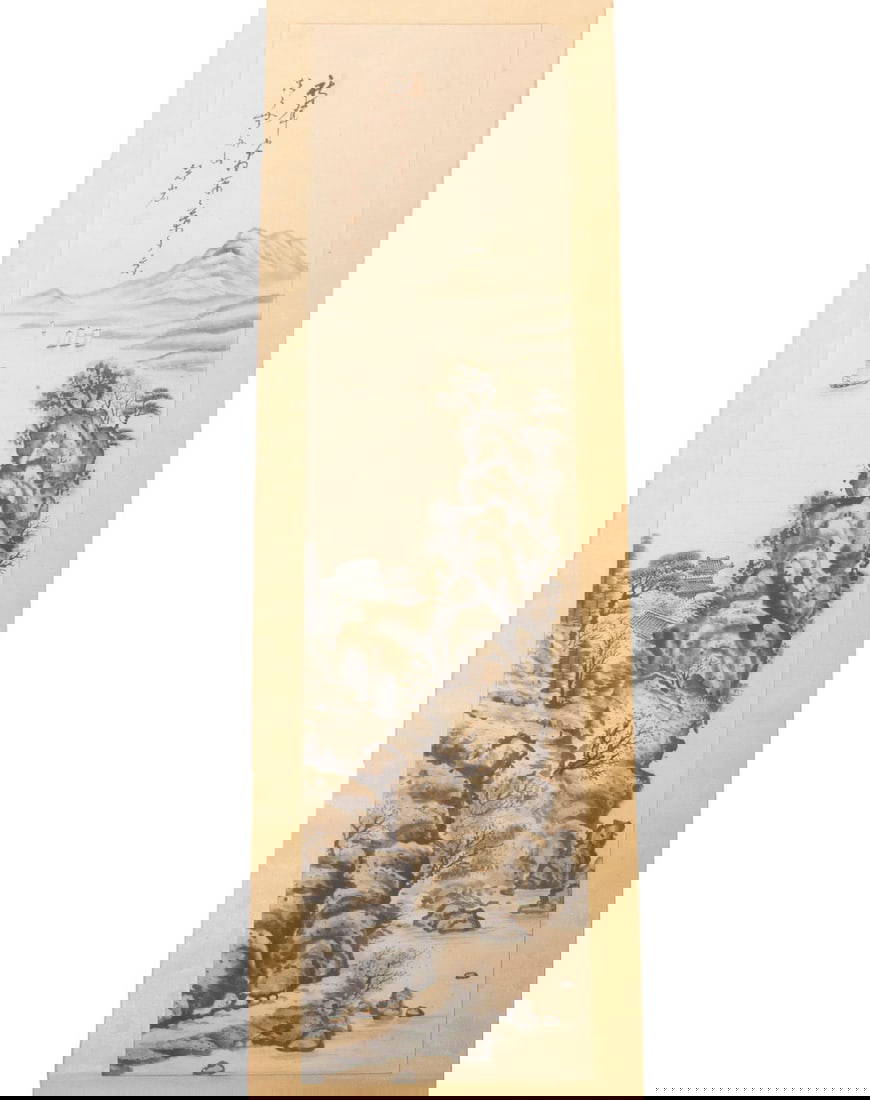 20th C. Chinese Ink Scroll Auction