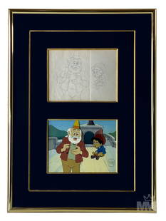 Mister Geppetto Production Cel From Pinocchio
