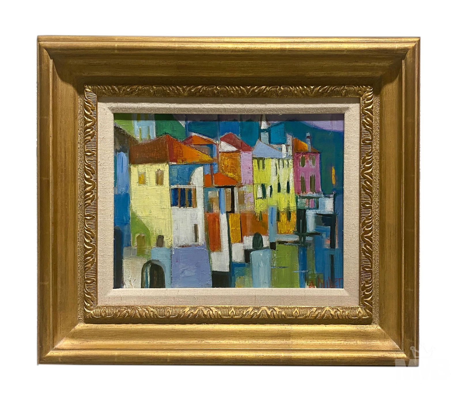 Andre Duret (b.1921) Abstract Cityscape Painting - Jul 21, 2021 ...