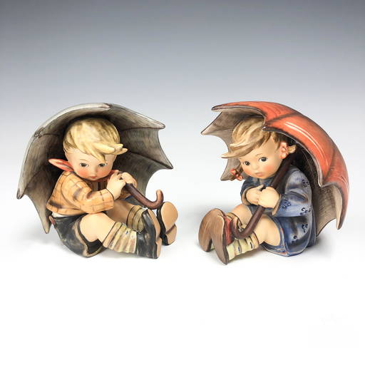 Hummel Large Umbrella Boy & Girl #152/0 Figurines