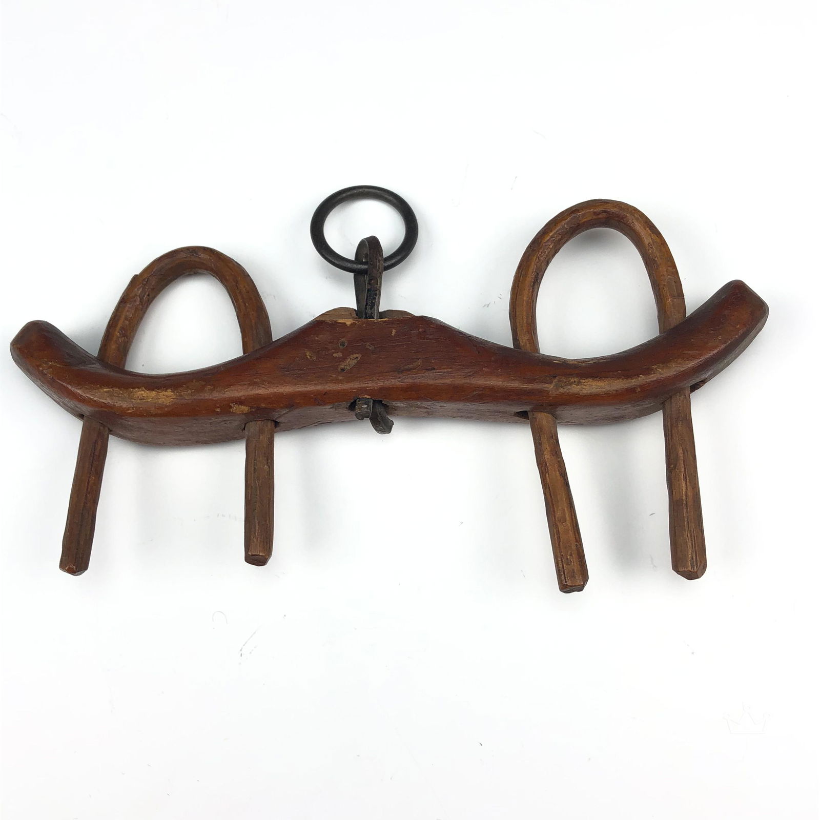 Antique Salesman Sample Mini Wooden Double Ox Yoke