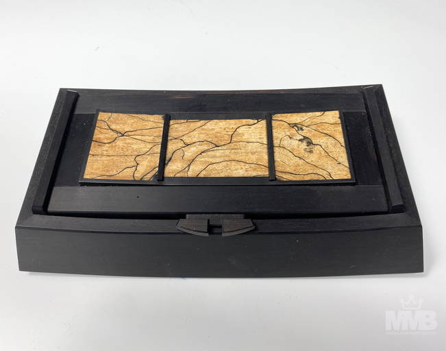 Phil Weber Maple & Ebony Wood Jewelry Trinket Box (#0335) on Jan 12 ...