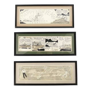 3 Lank Leonard Mickey Finn Comic Strip Cartoons