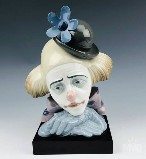 Lladro Pensive Clown #5130 Porcelain Jester Face - Mar 16, 2022 ...