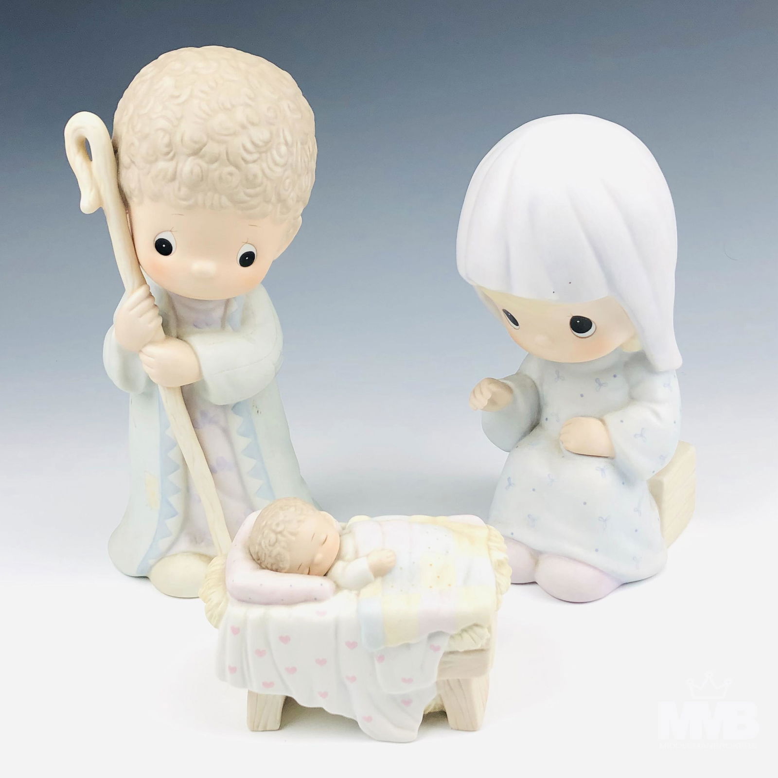 Precious Moments 9" Nativity Set Mary Joseph Jesus (#0449) on Mar 16 ...