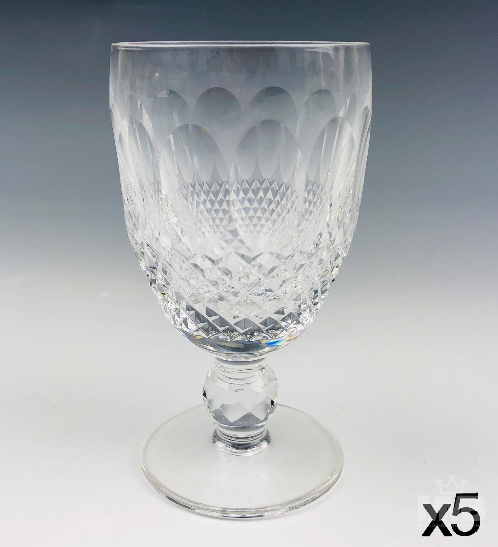 5 x Waterford Crystal Colleen Claret Wine Goblets (#0264) on Apr 13 ...