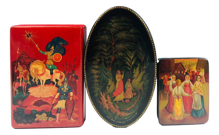 Russian fairytale Folklore Lacquer Painted Boxes - May 11, 2022 ...