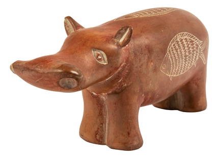 Mccarty Pottery. Hippo.