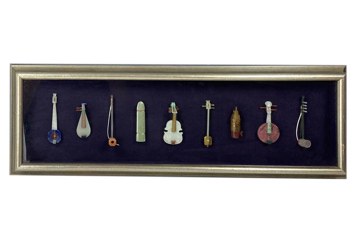Carved Jade and Natural Stone Musical Instruments (#0334) on Jun 15 ...