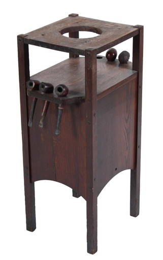 American Arts Crafts Oak Wood Pipe Smoking Stand - Oct 12, 2022 ...