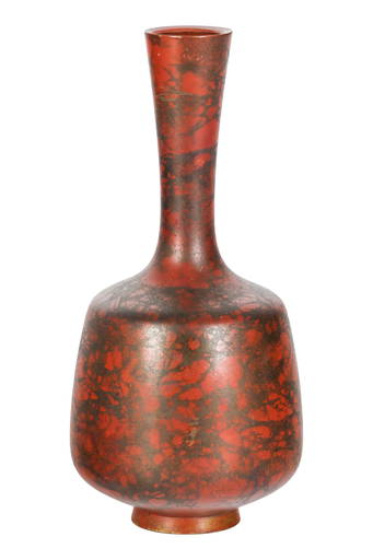 Japanese Bronze Rust & Brown 9" spatterware Vase (#0685) on Jan 11 ...