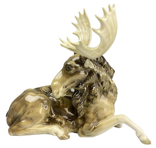 Hutschenreuther Porcelain K Tutter Moose Figurine