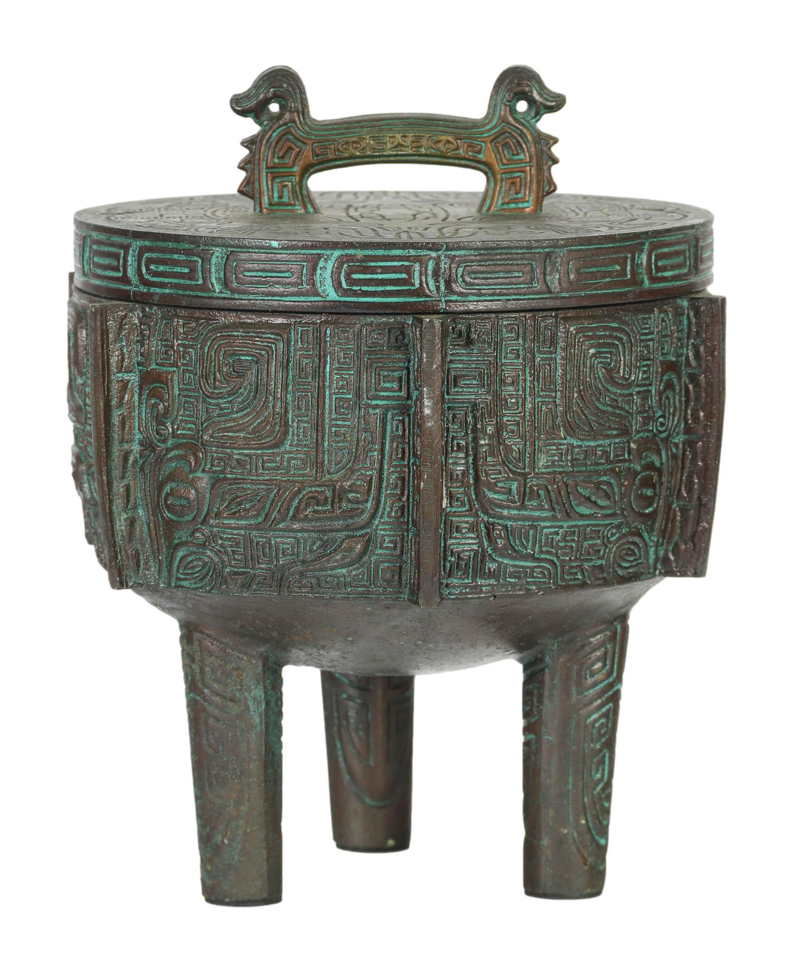 James Mont Style Aztec Mayan Tiki Ice Bucket W Lid
