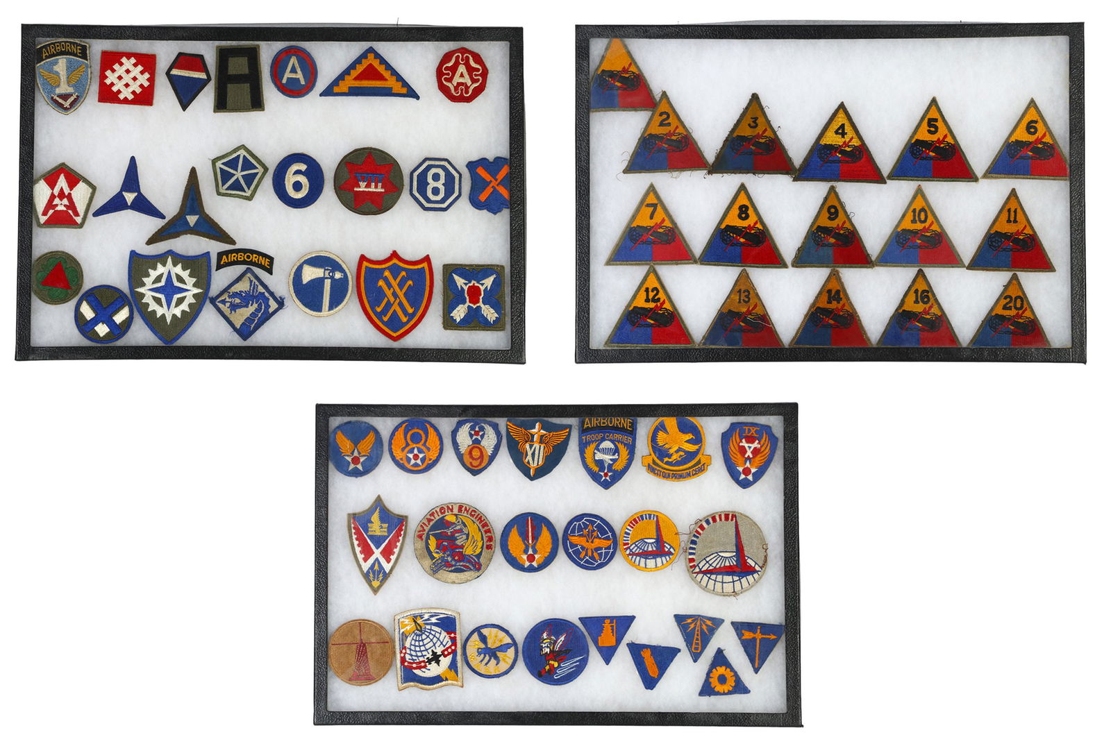 Wwii U.s. Army & Navy Military Service Patches Lot