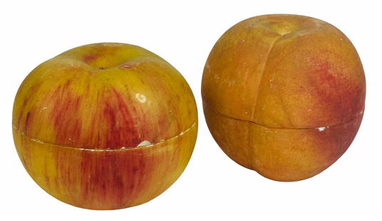 Mid Century Alabaster Compote With Fruit