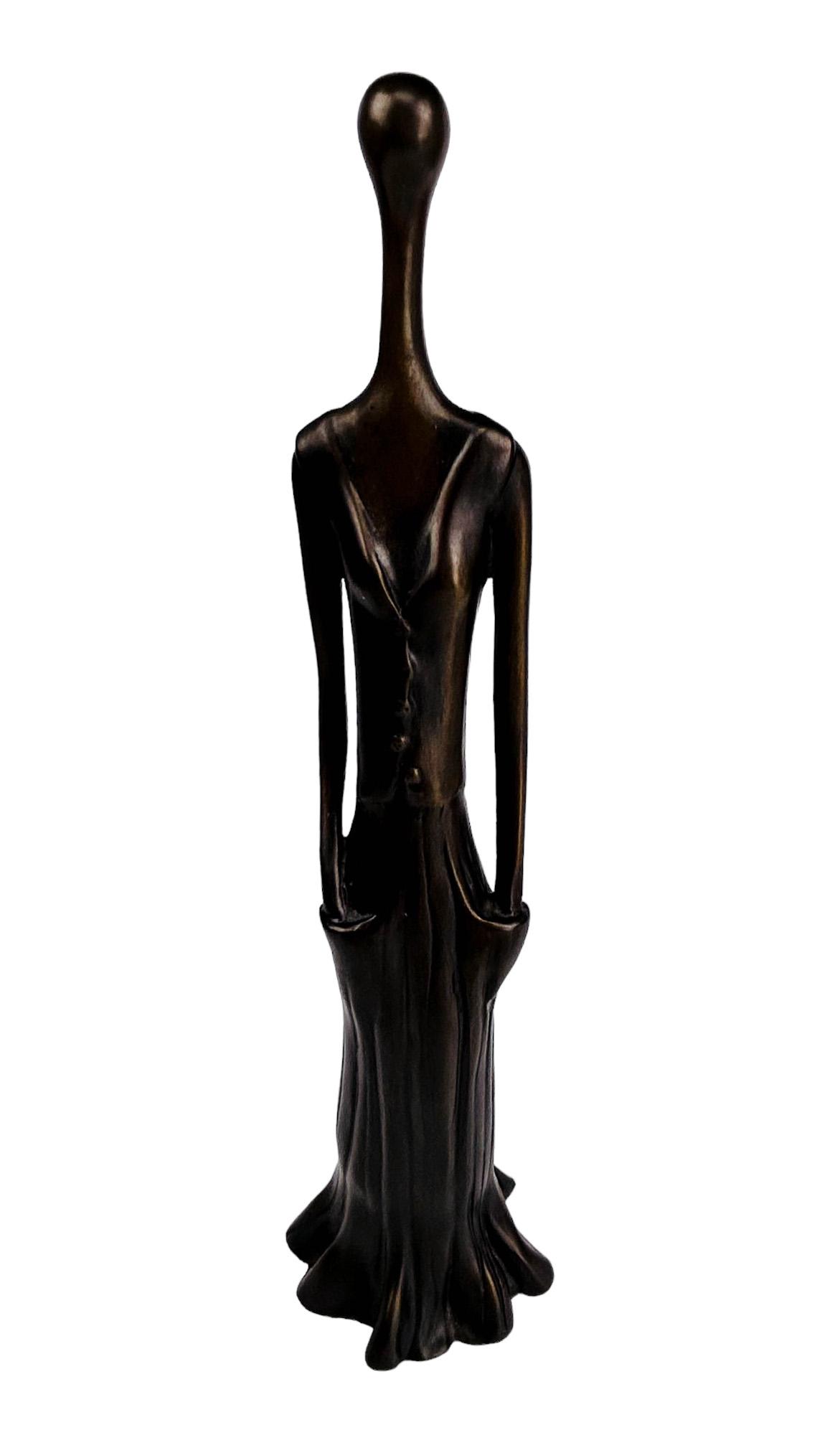 Ruth Bloch B1951 Modernist Bronze Le Sculpture