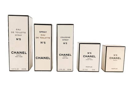 Set Of 5 Chanel Perfume, Parfum Sampler Miniatures