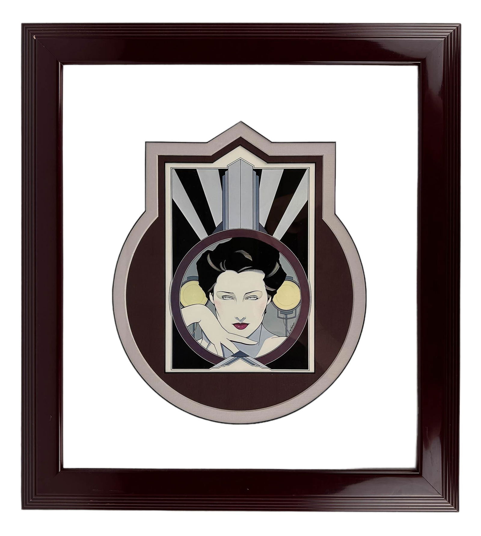 Patrick Nagel 1945-1984 Art Deco Color Lithograph Auction