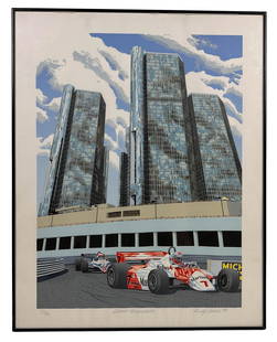 Randy Owens Signed Ferrari Serigraph