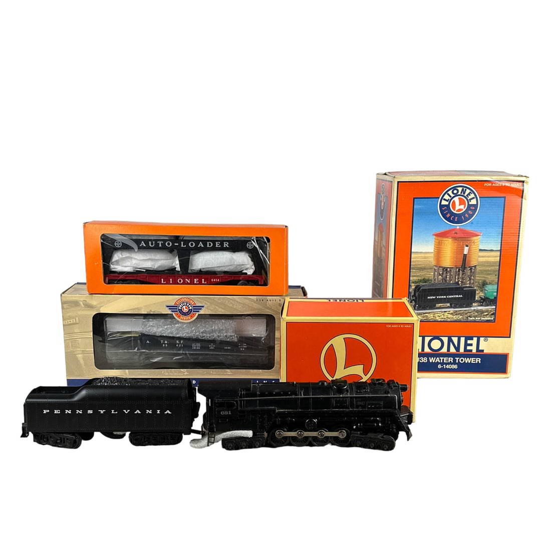 Lionel Water Tower Automatic Flagman Train 6pc Lot Auction