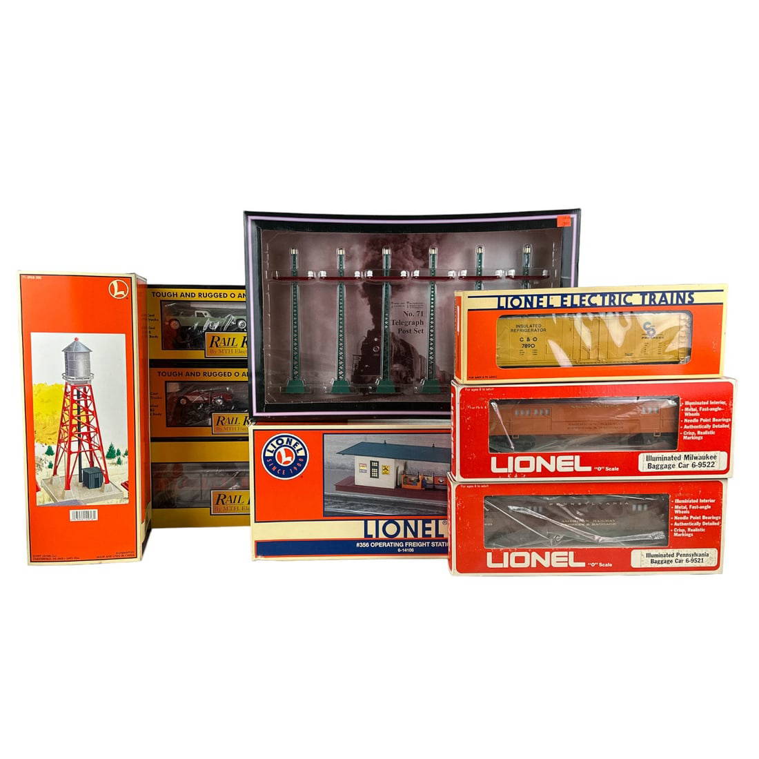 Lionel & Rail King Mth Electric Trains 9 Piece Lot Auction